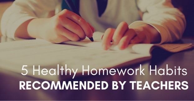 5 Healthy Homework Habits Recommended by Teachers